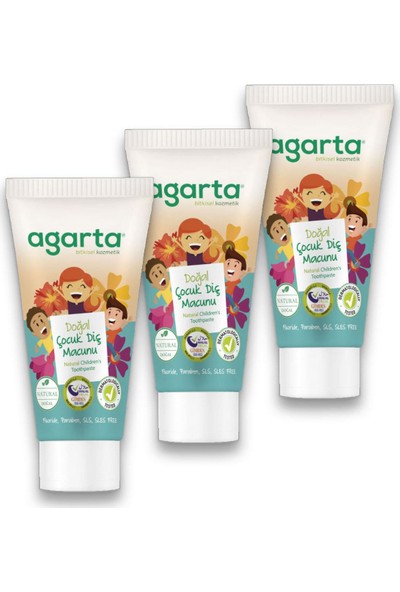 Agarta 3 Adet Agarta Doğal Çocuk Diş Macunu 75 ml (% 100 Katkısız-Doğal) Agarta 3 Adet Agarta Doğal Çocuk Diş Macunu 75 ml (% 100 Katkısız-Doğal)
