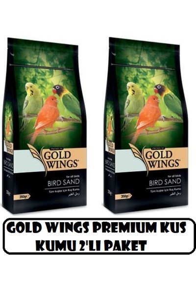 Gold Wings Premium Mineralli Kuş Kumu 350 gr x 2 Adet