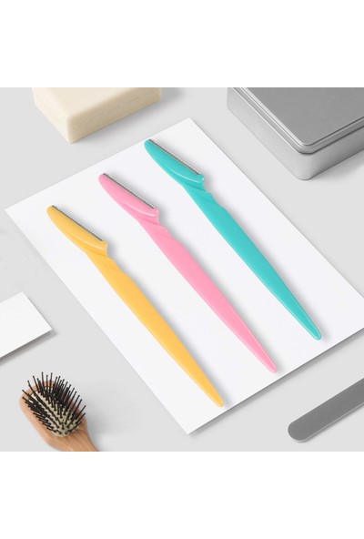 Vipstreet Yüz Jilet ve Kaş Şekillendirici Kadınlar Için Hassas Kapaklı Paslanmaz Çelik Kaş Şekillendirici