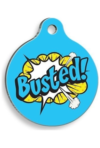 Pet Tag Art Busted Yuvarlak Kedi ve Köpek Künyesi