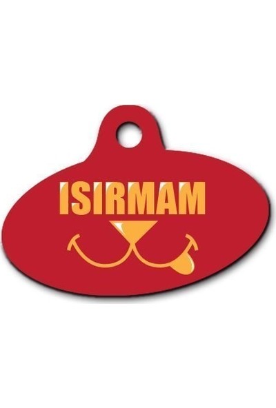 Pet Tag Art Isırmam Elips Köpek Künyesi