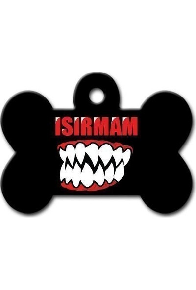 Pet Tag Art Isırmam Diş Kemik Köpek Künyesi