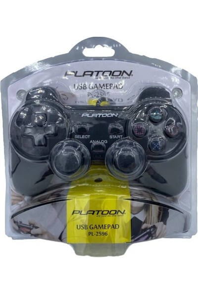 Pc Analog Titreşimli Dual Shock Vakumlu Game Pad Platoon PL-2596 Pc Analog Titreşimli Dual Shock Vakumlu Game Pad Platoon PL-2596
