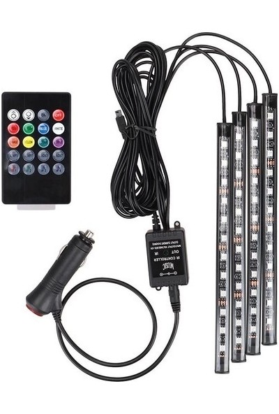 Temiz Pazar Kumandalı Sese Duyarlı 12'li Ayak Altı LED Temiz Pazar Kumandalı Sese Duyarlı 12'li Ayak Altı LED