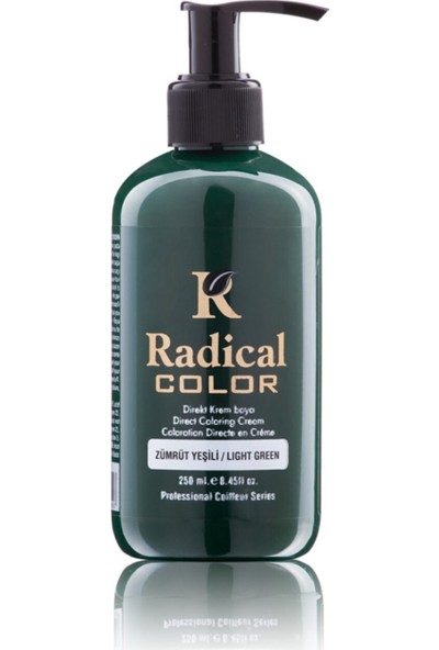 Radical Color Zümrüt Yeşili Amonyaksız Su Bazlı Saç Boyası 250ml 2SET