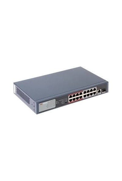 Hikvision DS-3E0318P-E/M(B) 16 Portlu 10/100 Fast Ethernet Switch Hikvision DS-3E0318P-E/M(B) 16 Portlu 10/100 Fast Ethernet Switch