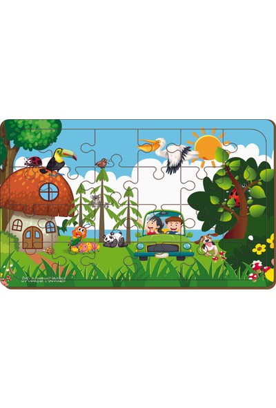 Maketçiniz Hayvanlar Alemi 24 Parça Ahşap Puzzle Maketçiniz Hayvanlar Alemi 24 Parça Ahşap Puzzle