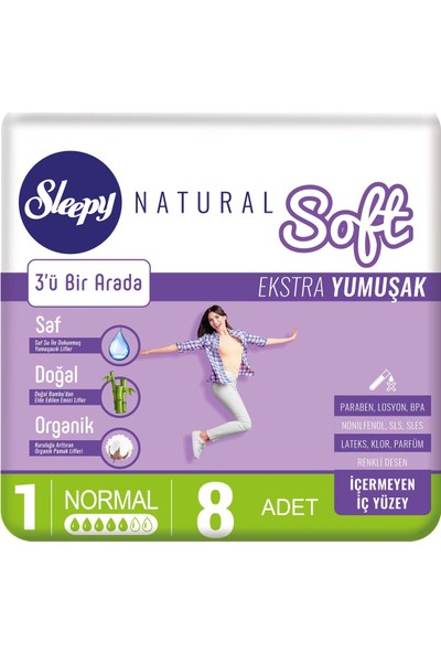 Sleepy Natural Kadın Pedi Soft Normal Sleepy Natural Kadın Pedi Soft Normal