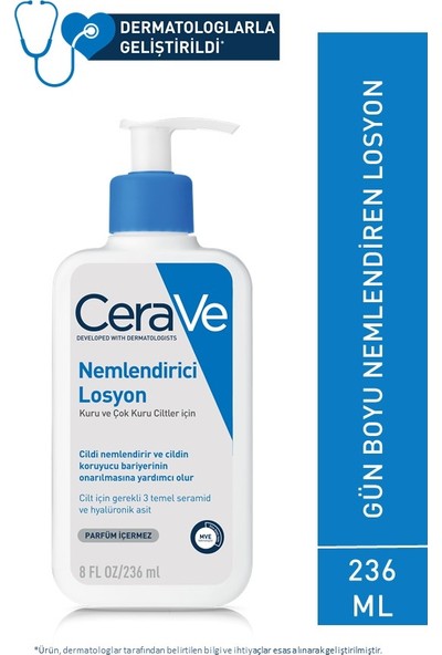 Cerave Nemlendirici Losyon Kuru Ciltler Hyalüronik Asit İçerikli 236 ml Cerave Nemlendirici Losyon Kuru Ciltler Hyalüronik Asit İçerikli 236 ml