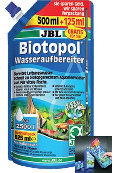 Jbl Biotopol Refill 625 ml Su Düzenleyici