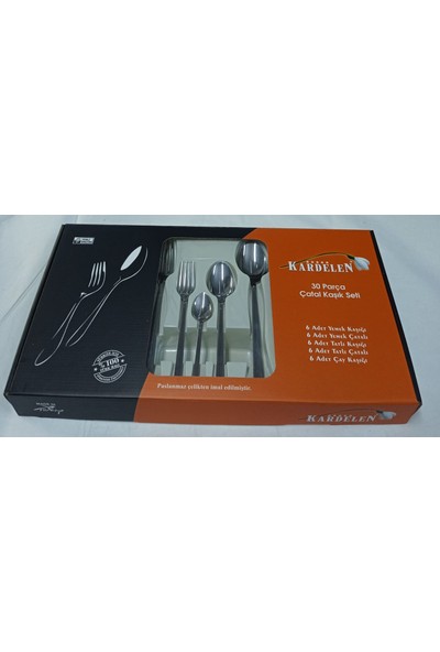 Kardelen 6 Kişlik 30 Parça Çubuk Kaşık Çatal Seti Kardelen 6 Kişlik 30 Parça Çubuk Kaşık Çatal Seti