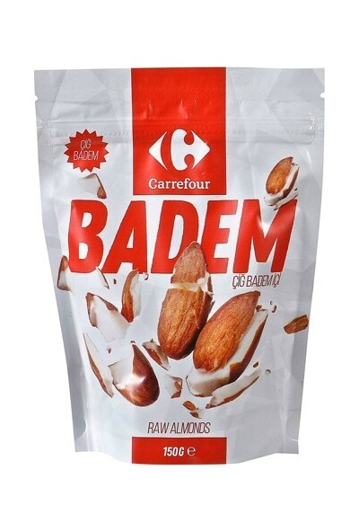 Carrefour Çiğ Badem 150 gr Carrefour Çiğ Badem 150 gr