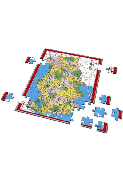 Şifa-İnur Türkiye Siyasi Haritası 81 Il Öğretici Yap Boz Puzzle
