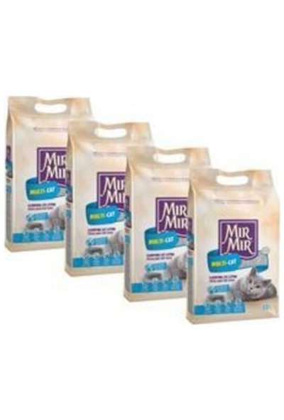 Mırmır Baby Mırmır Bentonit Multicat Kedi Kumu 4 x 10 Lt