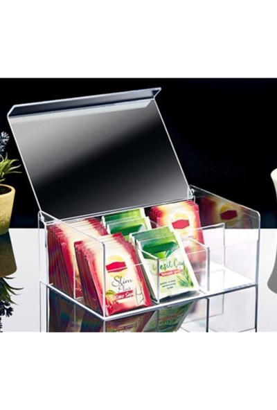 Beysüs Şeffaf Kapaklı Çay Kutusu 6 Lı
