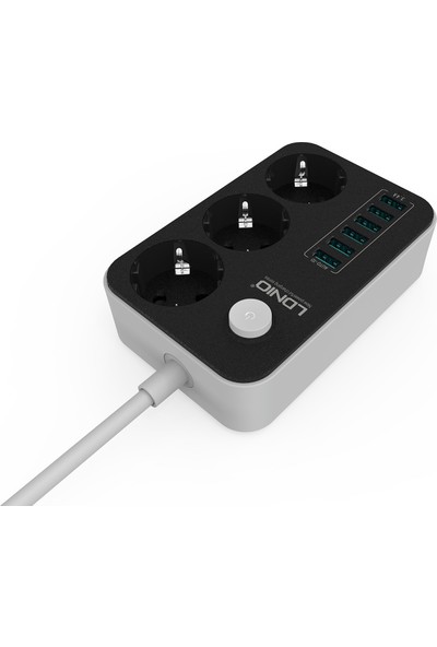 Ldnio Akım Korumalı 6 USB Şarj Cihazı 3 Lü Priz 5v 3.4A - SE3631 Ldnio Akım Korumalı 6 USB Şarj Cihazı 3 Lü Priz 5v 3.4A - SE3631