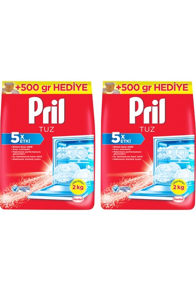 Pril 5 Etki Bulaşık Makinesi Tuzu 2 kg x 2 Adet Pril 5 Etki Bulaşık Makinesi Tuzu 2 kg x 2 Adet