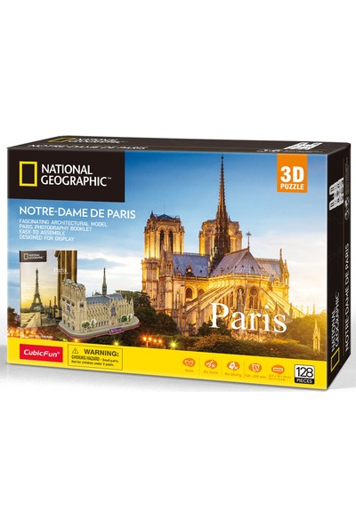 Cubic Fun National Geographic Serisi Notre Dame De Paris 3D Puzzl Cubic Fun National Geographic Serisi Notre Dame De Paris 3D Puzzl