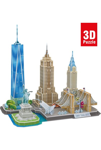Cubic Fun City Line Serisi New York City 3D Puzzle Cubic Fun City Line Serisi New York City 3D Puzzle