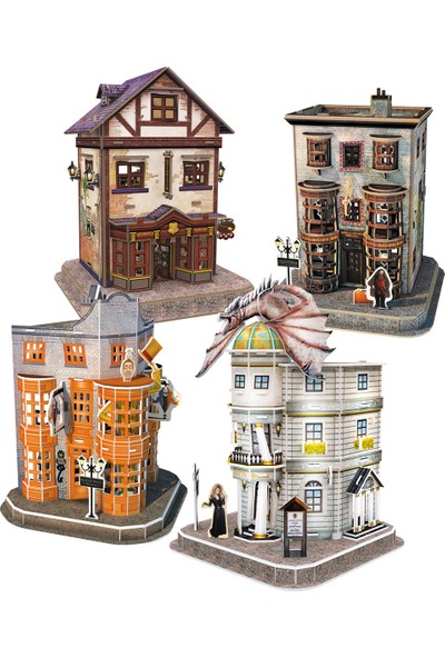 Cubic Fun Harry Potter Diagon Yolu (4 Bina) 3D Puzzle Cubic Fun Harry Potter Diagon Yolu (4 Bina) 3D Puzzle