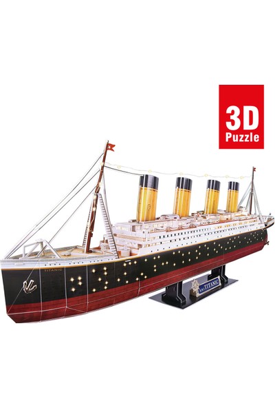 Cubic Fun Titanic LED Işıklı 3D Puzzle Cubic Fun Titanic LED Işıklı 3D Puzzle