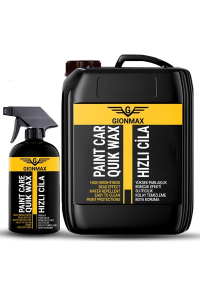 Gionmax Hızlı Cila 5 Litre + Şişe + Sprey Hediye