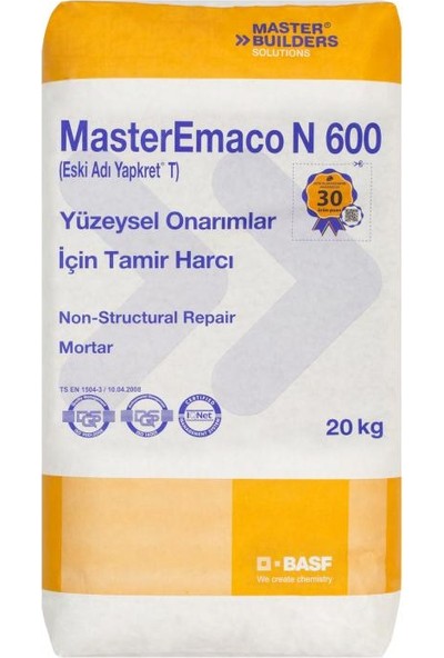 Basf Masteremaco Tamir Harcı N 600 20 Kg