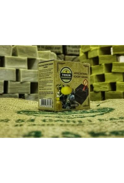 Tekün Sabun 120 gr Ardıç Katranlı + Kükürtlü Organik Sabun Tekün Sabun 120 gr Ardıç Katranlı + Kükürtlü Organik Sabun