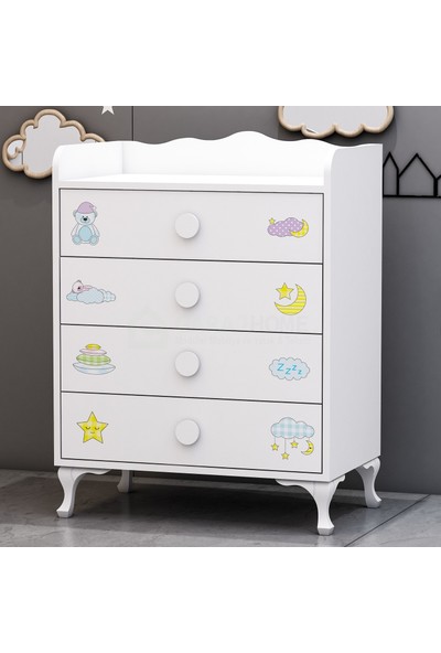 Garaj Home Şifonyer Uykucu 4 Çekmeceli