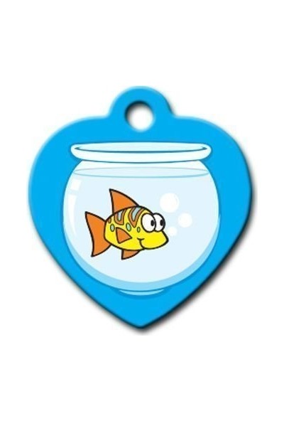 Pet Tag Art Balık Kalp Kedi Köpek Künyesi