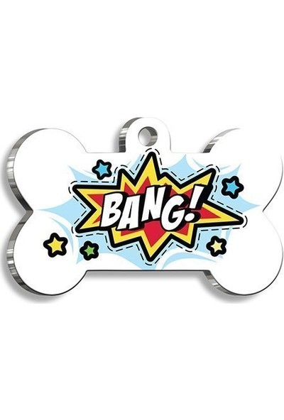Pet Tag Art Bang Kemik Şekilli Köpek Künyesi
