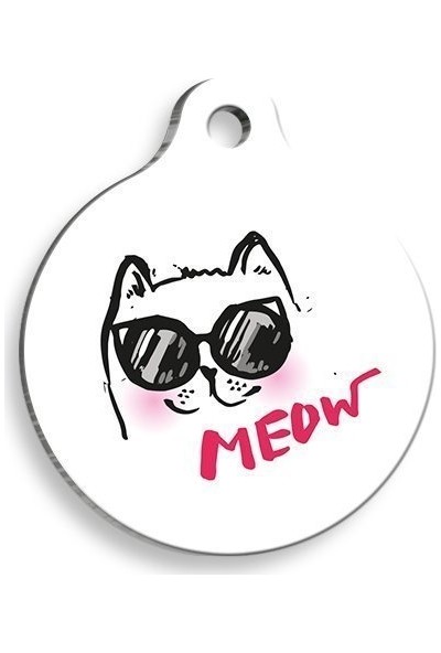 Havalı Kedi Yuvarlak Kedi Künyesi