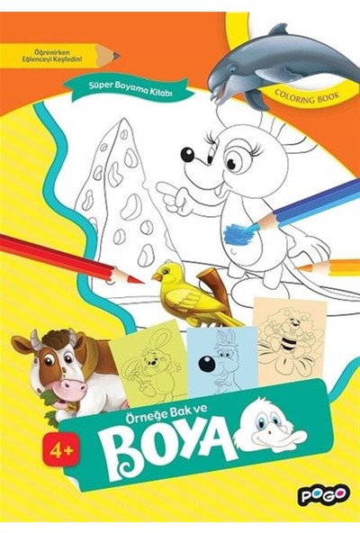 Pogo Çocuk Örneğe Bak ve Boya - Sarı Pogo Çocuk Örneğe Bak ve Boya - Sarı