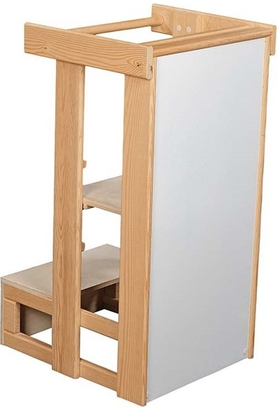 Yu Bebek Yubebek Öğrenme Kulesi Mama Sandalyesi Boydan Yazı Tahtalı