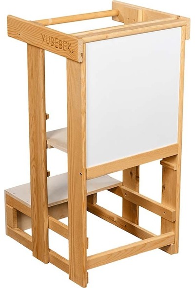 Yu Bebek Yubebek Öğrenme Kulesi Mama Sandalyesi Yarım Yazı Tahtalı