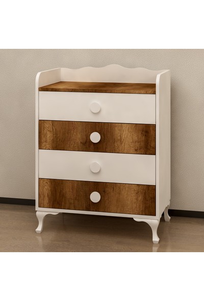 Garaj Home Şifonyer 4 Çekmeceli - Barok