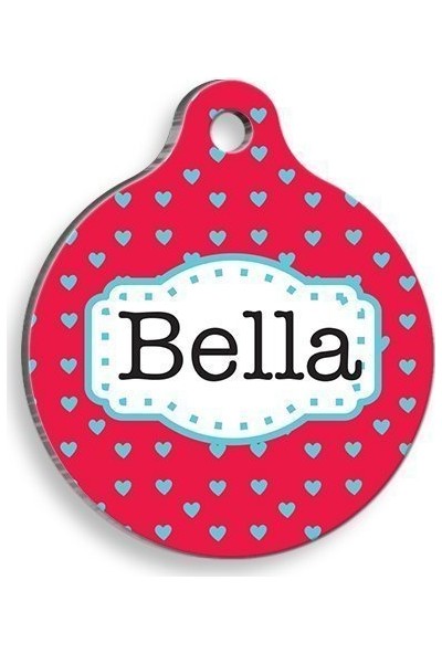 Pet Tag Art Küçük Kalpli Yuvarlak Şekilli Kedi ve Köpek Künyesi Pet Tag Art Küçük Kalpli Yuvarlak Şekilli Kedi ve Köpek Künyesi