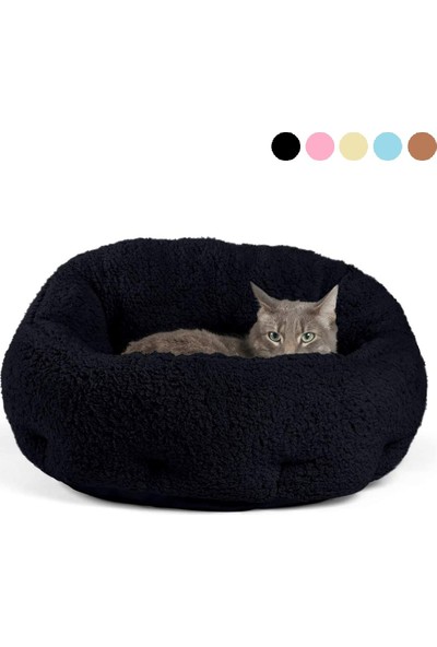 Gökcan Home Siyah Yumuşak Dokulu Kedi ve Köpek Yatağı (50X50X32CM) Gökcan Home Siyah Yumuşak Dokulu Kedi ve Köpek Yatağı (50X50X32CM)