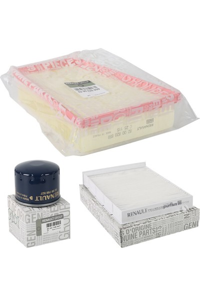 Mais Renault Megane 2 1.5 Dcı Filtre Bakım Seti ( Hava Filtresi - Yağ Filtresi - Polen Filtresi )