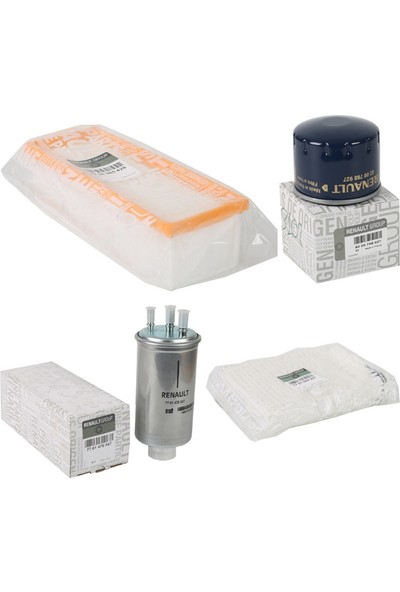 Mais Dacia Duster 1.5 Dcı Filtre Bakım Seti ( Hava Filtresi - Yağ Filtresi - Yakıt Filtresi - Polen Filtresi ) Mais Dacia Duster 1.5 Dcı Filtre Bakım Seti ( Hava Filtresi - Yağ Filtresi - Yakıt Filtresi - Polen Filtresi )