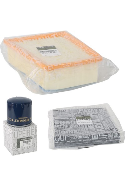 Mais Renault Megane 4 1.5 Dcı Filtre Bakım Seti ( Hava Filtresi - Yağ Filtresi - Polen Filtresi )