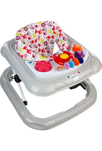 Baby Force Bf-02 Kornalı Yürüteç Gri