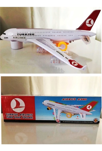 Türk Hava Yolları Sesli Işıklı Hareketli Uçak Oyuncak