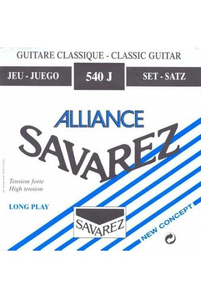 Savarez 540J Alliance Hard Tension Classic Blue Klasik Gitar Teli Savarez 540J Alliance Hard Tension Classic Blue Klasik Gitar Teli