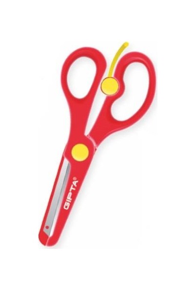 Gıpta Kids Küt Uçlu Korumalı Çocuk Makası K702 Kırmızı