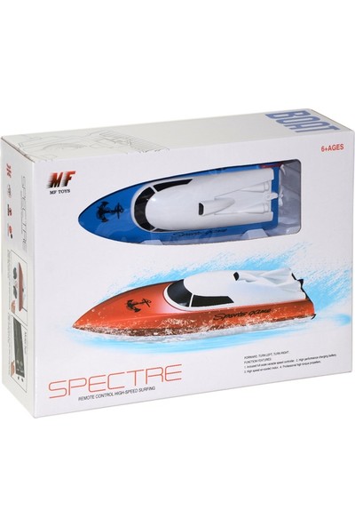 Can-Em Oyuncak Uzaktan Kumandalı Şarjlı Sürat Teknesi Yat Mavi 76688