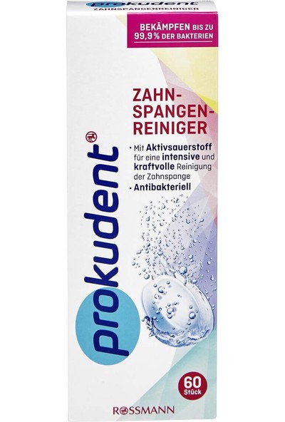 Prokudent Çıkarılabilir Diş Teli Temizleme Tabletleri 60 Adet Prokudent Çıkarılabilir Diş Teli Temizleme Tabletleri 60 Adet