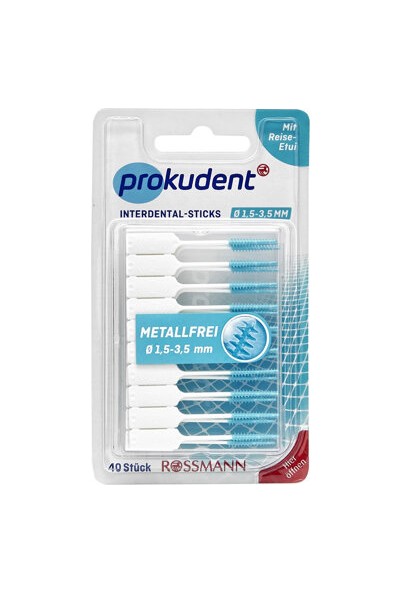 Prokudent Metal Içermeyen Interdental Arayüz Fırçaları 40 Adet - 1,5 - 3,5 mm Prokudent Metal Içermeyen Interdental Arayüz Fırçaları 40 Adet - 1,5 - 3,5 mm