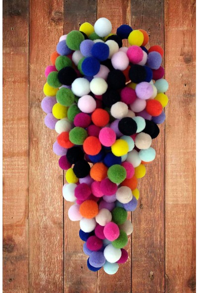 Kzn Peluş Ponpon 2cm 100 Adet