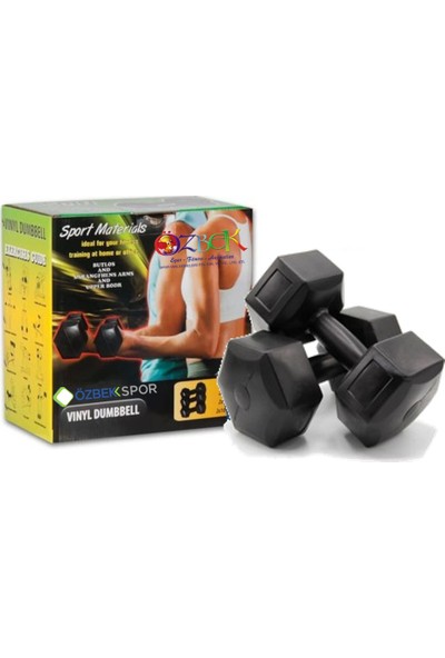 Özbek Plastik Köşeli Dambıl Set 10 kg x 2 Adet - Dumbbell Set Özbek Plastik Köşeli Dambıl Set 10 kg x 2 Adet - Dumbbell Set